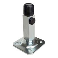 China Glass Floor Electric Gate Stopper With Bolt Down Base Wall Install Kit for sale