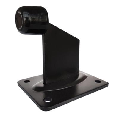 China Fence Outdoor Gate Door Stopper End Stop Black Powder Coating With Rubber for sale