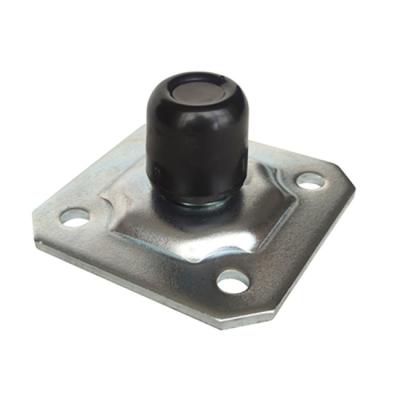 China Black Fence Gate Door Stopper Hinge Rubber Steel Gate Stopper Metal for sale