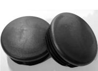China 3.5 Inch 4 Inch  Round Plastic Post Cap 50x50  Black for sale