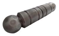 China 20x100 Steel Heavy Duty Weld On Barrel Hinges For Gates Self Color Round Head for sale