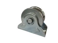 China Sliding Gate Wheel Double Bearings with Exterior Bracket For V Track for sale