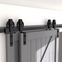 China 16 ft 12 ft  7' 8' 	Barn Gate Hardware ceiling mount double bypass barn door hardware Straight for sale