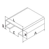 China FK01A Sliding Gate Post 300mm Aluminium Nylon Block Sliding Gate Rail Track Guide for sale