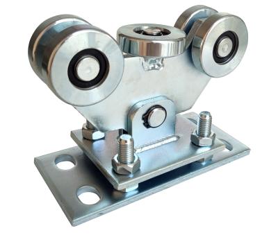 China 5 adjustable wheel Galvanized Wheel Rolling Gates Sliding Cantilever Gate Roller for sale