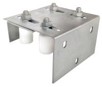 China Nylon Guide Roller With Bracket For Sliding Gate Guide Bracket 40x60 Steel for sale