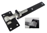 China Large Heavy Duty Wood Fence Gate Hinge Hardware With Fixing Plate M20 M24 Adjustable for sale