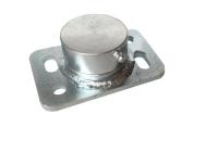 China 40mm farm bottom swing gate hinge Hardware heavy duty  Steel With Round Bar Plate rotating for sale