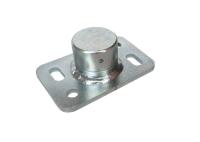 China 40mm farm bottom swing gate hinge Hardware heavy duty  Steel With Round Bar Plate rotating for sale