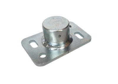 China 40mm farm bottom swing gate hinge Hardware heavy duty  Steel With Round Bar Plate rotating for sale