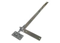 China M24 300mm heavy duty black wood gate hinge Hardware for wooden gates fittings hardware T plated for sale