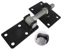 China M24x100mm Galvanised Steel Gate Hinge For Heavy Wooden Gates Brackets With Plate for sale