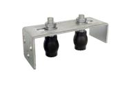 China 2 Rollers Nylon Guide Roller Bracket For Sliding Gate for sale