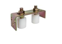 China 2 Rollers Nylon Guide Roller Bracket For Sliding Gate for sale