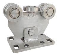 China Heavy Duty 304 Stainless Steel Sliding Gate Wheels 5 Wheels For 60X60 Track 50mm for sale