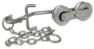 China Ball Ball Bearing Banana Cableway Roller With Chain Heavy Duty Hardware for sale