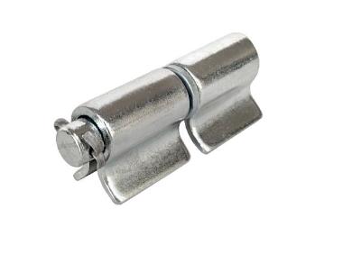 China Driveway Swing Gate Bearing Hinges White Zinc 2 Stages Weld On Pin Socket for sale