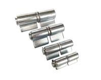 China Driveway Swing Gate Bearing Hinges White Zinc 2 Stages Weld On Pin Socket for sale