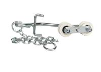 China Steel Galvanized Cableway Banana Farm Trolley Roller for sale