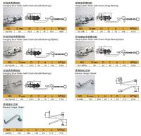 China 56mm-64mm Iron Steel Zinc Silver Cableway Banana Farm Trolley Roller Pulley for sale