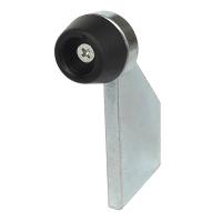 China 100mm Rubber Garden Gate Stopper Ground Opener Galvanized Steel Small for sale