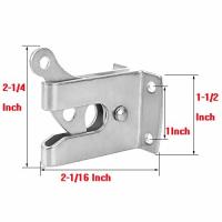 China Unlock Ss Stainless Steel Sliding Door Bolt Gate Latch L Shape Adjustable for sale