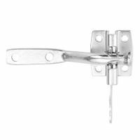 China Unlock Ss Stainless Steel Sliding Door Bolt Gate Latch L Shape Adjustable for sale