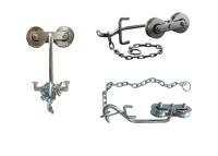 China Q235 Steel Banana Trolley Roller With Chains for sale