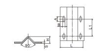 China U V groove hanging door track rollers double closet door hanging track rail hardware for sale