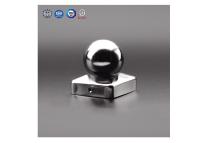 China 100x100 10cmx10cm Finial Round Iron Metal Ball Post Caps For Fence for sale