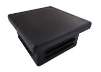 China 2 In. X 2 In. Black Square Plastic Post Cap For Fence 50mmx50mm 100mmx100mm for sale