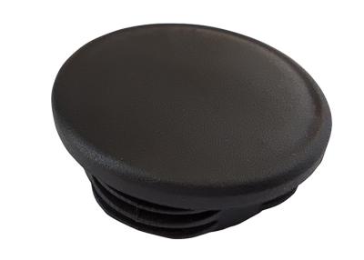 China 75mm 90mm 6 Inch 8 Inch Round Fence Post Caps Black Plastic for sale