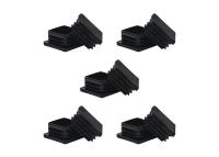 China 2 In. X 2 In. Black Square Plastic Post Cap For Fence 50mmx50mm 100mmx100mm for sale