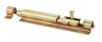 China Floor Tower Sliding Door Bolt Brass Latches L Shape Adjustable Steel Iron  795g for sale