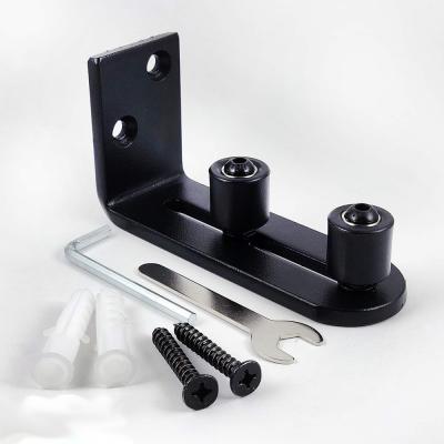 China Wooden door Black Iron powder iron interior Diamond coating of silda door kits for sale