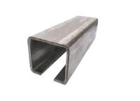 China 70x59 White Zinc Sliding Gate Floor Track Profile for sale