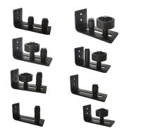 China 8 In 1  Barn Door Hardware Bottom Roller Adjustable  Floor Guides Floor Wall Mount for sale