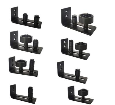 China 8 In 1  Barn Door Hardware Bottom Roller Adjustable  Floor Guides Floor Wall Mount for sale