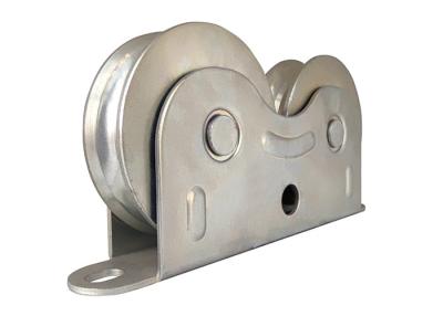 China 152.4mm 6 Inch Large Sliding Gate Wheel Double Wheel Gate Roller for sale