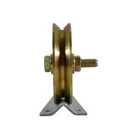 China Carrying a rolling black gold wheel rollers and well round gates hardware for sale