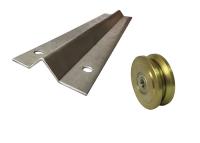 China 9ft 10ft 12ft 18feet Steel Galvanized V Groove Gate Track And Wheels for sale