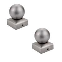 China Spherical Steel Wooden Ball Fence Post Caps Galvanized  100 X 100  10cm X 10cm for sale