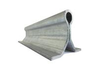 China Metal Floor Bolt Down Sliding Gate Track Hardware And Wheels Embedded U Shape Groove for sale