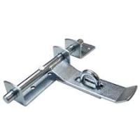 China Anti Lift  Aluminium Sliding Door Bolt White Rotatable Self Locking Silver Gold Outer 1115.5g for sale