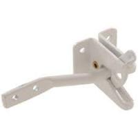 China Garage Door Security Slide Latch Lock Hardware Rotating Self Adjusting Silver Outer Steel for sale