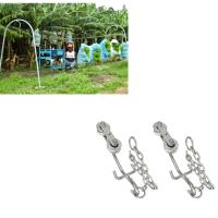 China Silver 64mm Banana Farm Trolley Roller Working Smoothly for sale