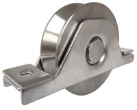 China Sliding Gate Accessories 3'' Steel Wheel V Groove Gate With 6202 Bearing for sale