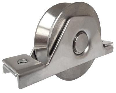 China Sliding Gate Accessories 3'' Steel Wheel V Groove Gate With 6202 Bearing for sale