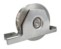 China Sliding Gate Accessories 3'' Steel Wheel V Groove Gate With 6202 Bearing for sale