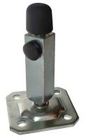 China White Zinc Adjustable Steel Gate Stoppers For Sliding for sale